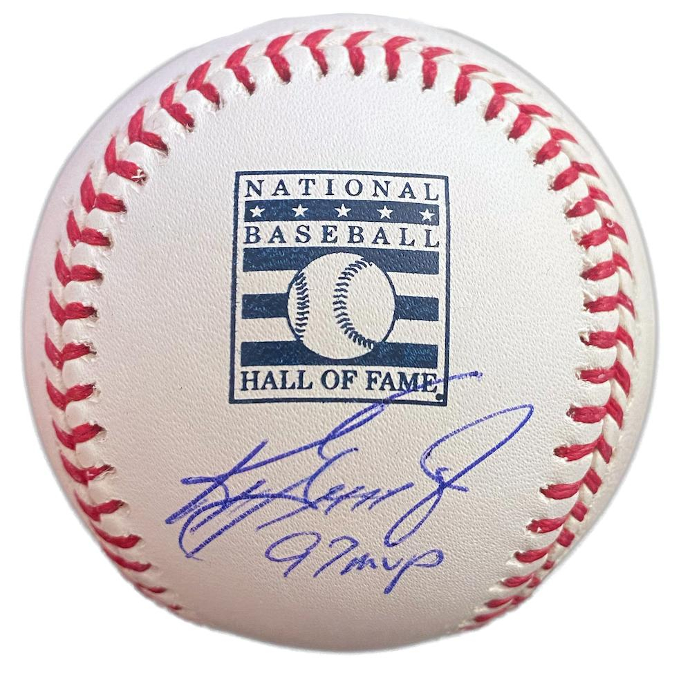 Ken Griffey Jr. Signed OML Hall of Fame Logo Baseball Inscribed "97 MVP ...