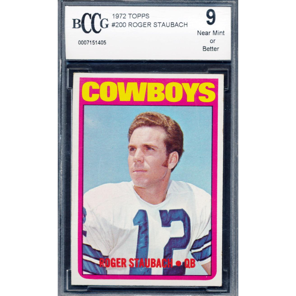 Roger Staubach 1972 Topps #200 RC (BCCG 9) | Pristine Auction