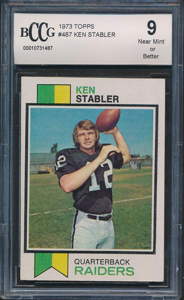 Ken Stabler 1973 Topps #487 RC (BCCG 9) | Pristine Auction
