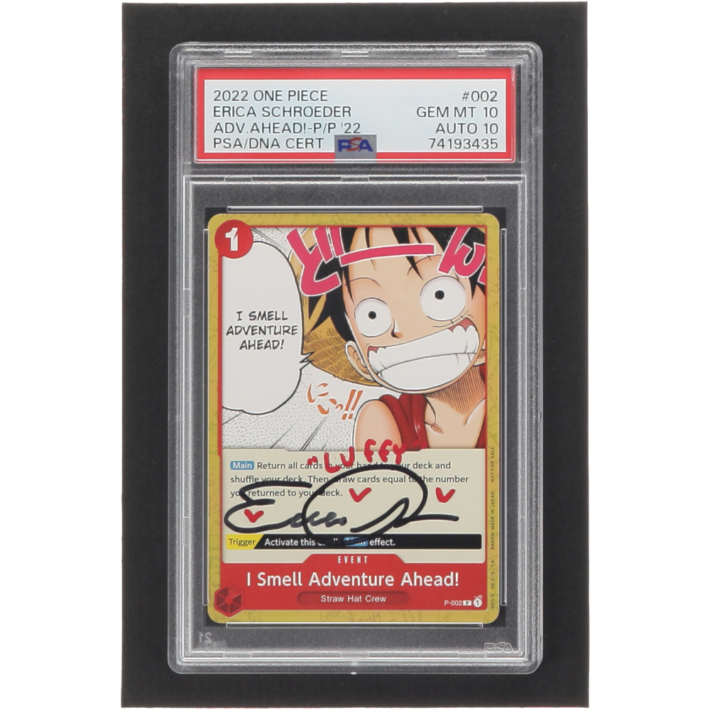 Erica Schroeder Signed 2022-23 One Piece Promos #P002 I Smell Adventure ...