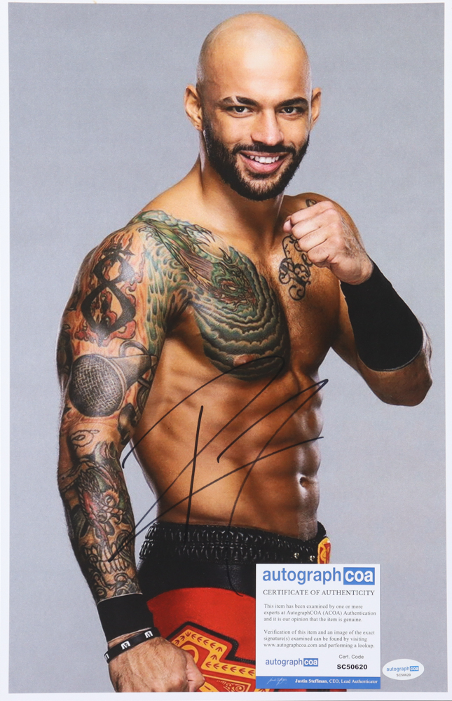 WWE Ricochet Signed 11x17 WWE Photo (ACOA) | Pristine Auction