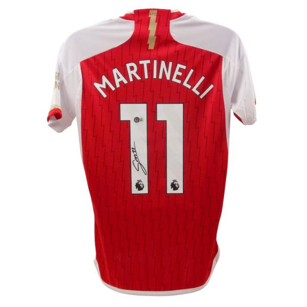 Gabriel Martinelli Signed Arsenal Home Jersey (Beckett) | Pristine Auction