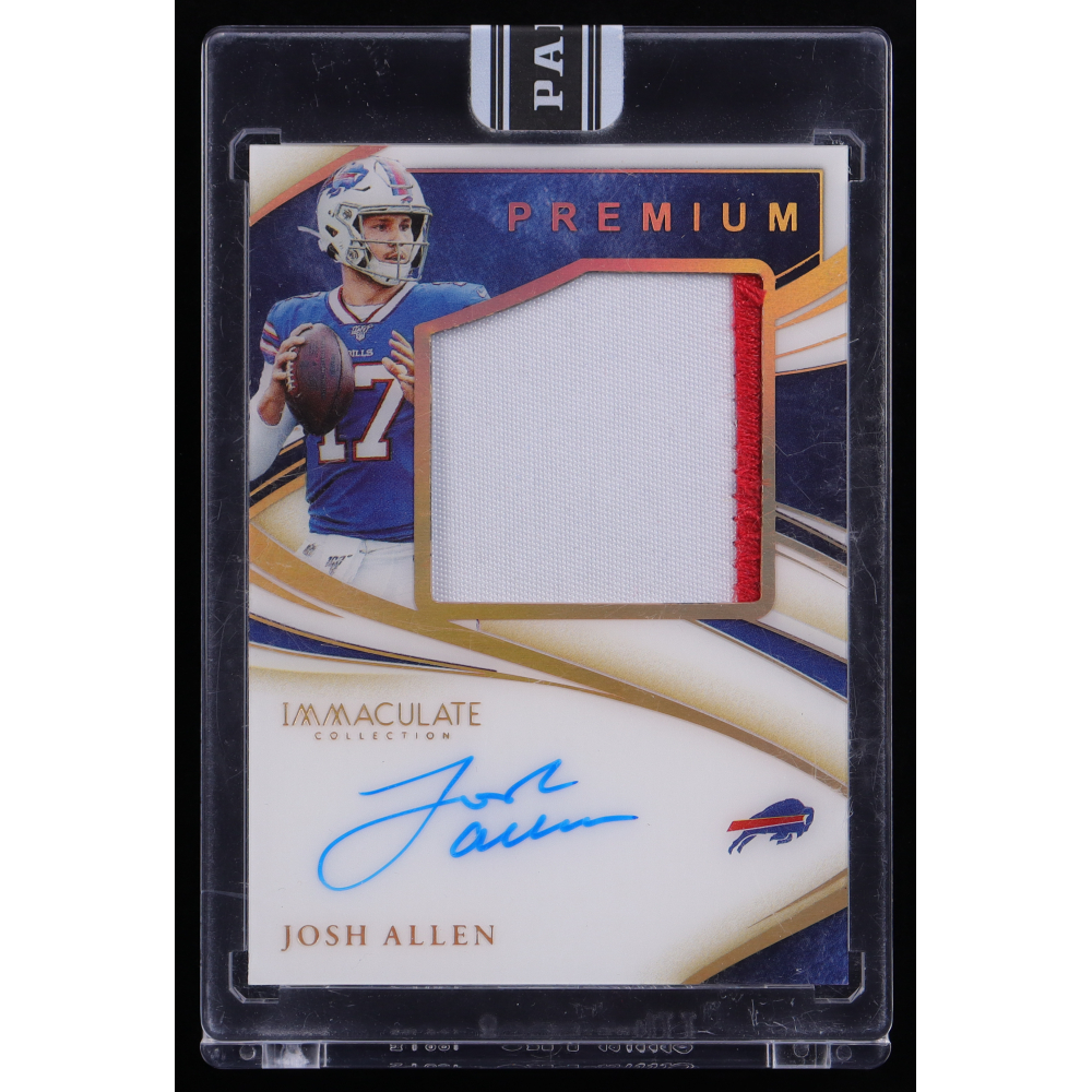 Josh Allen 2020 Immaculate Collection Black Box Exclusive Jersey Patch ...