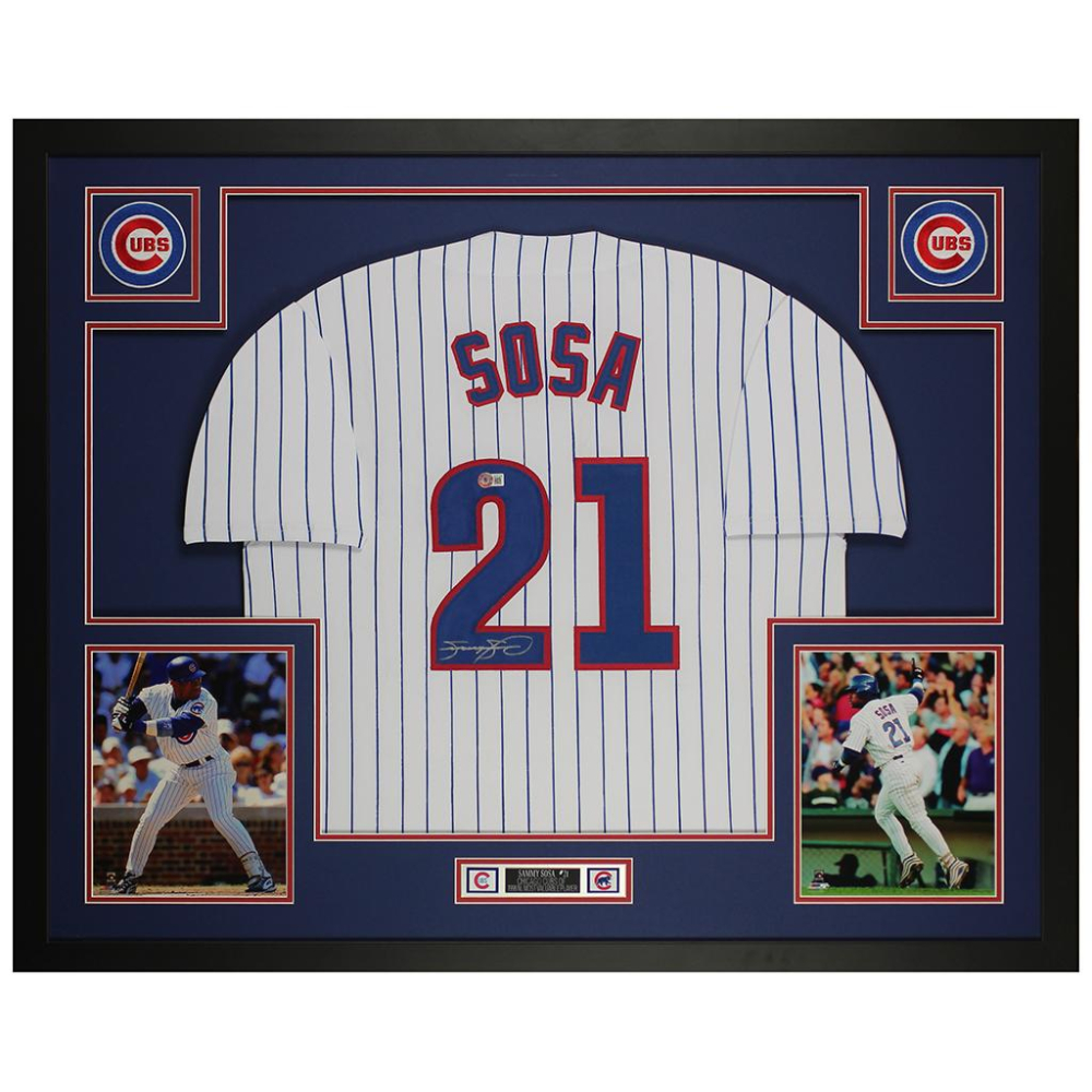 Sammy Sosa Signed Custom Framed Jersey Display (Beckett) | Pristine Auction