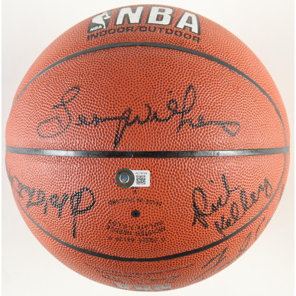 NBA Alumni & Greats Multi-Signed NBA Basketball Signed By (6) with Nate ...
