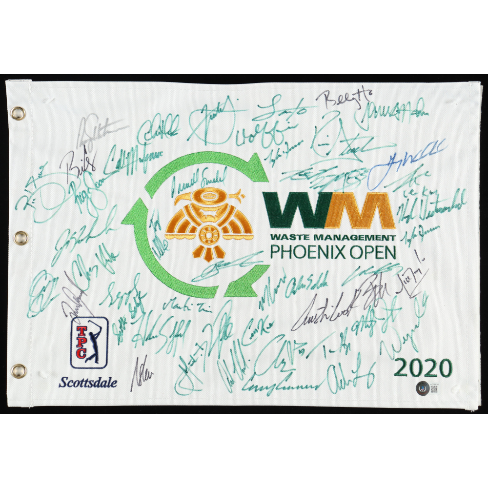 2020 Phoenix Waste Management Open Full-Size Pin Flag Signed by (48 ...