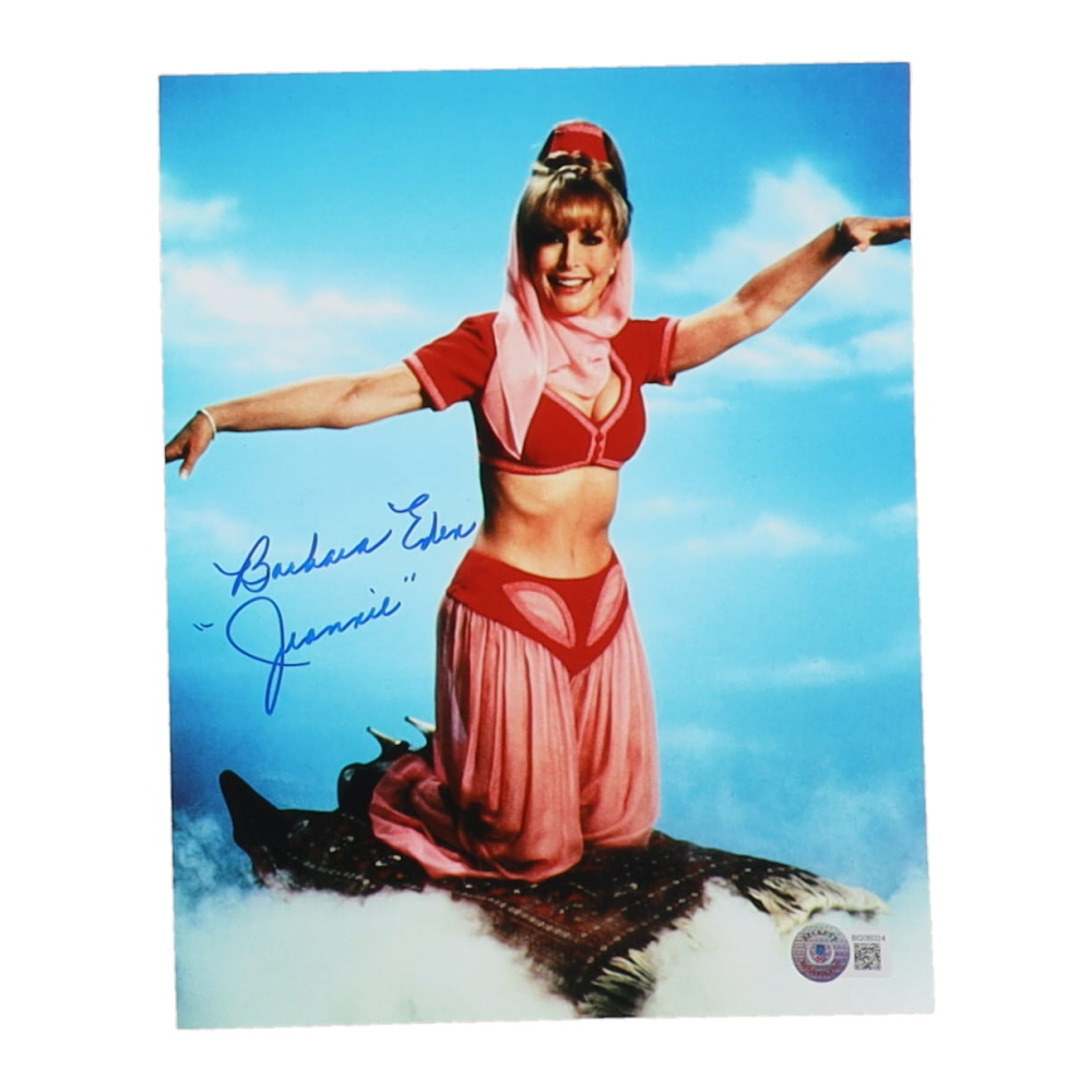 Barbara Eden Signed "I Dream of Jeannie" 8x10 Photo Inscribed "Jeannie" (Beckett) | Pristine Auction