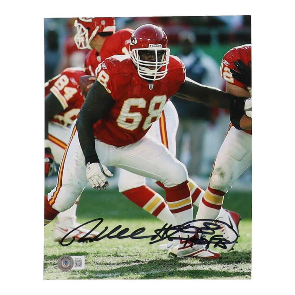 Will Shields Signed Chiefs 8x10 Photo Inscribed "HOF 15" (Beckett ...