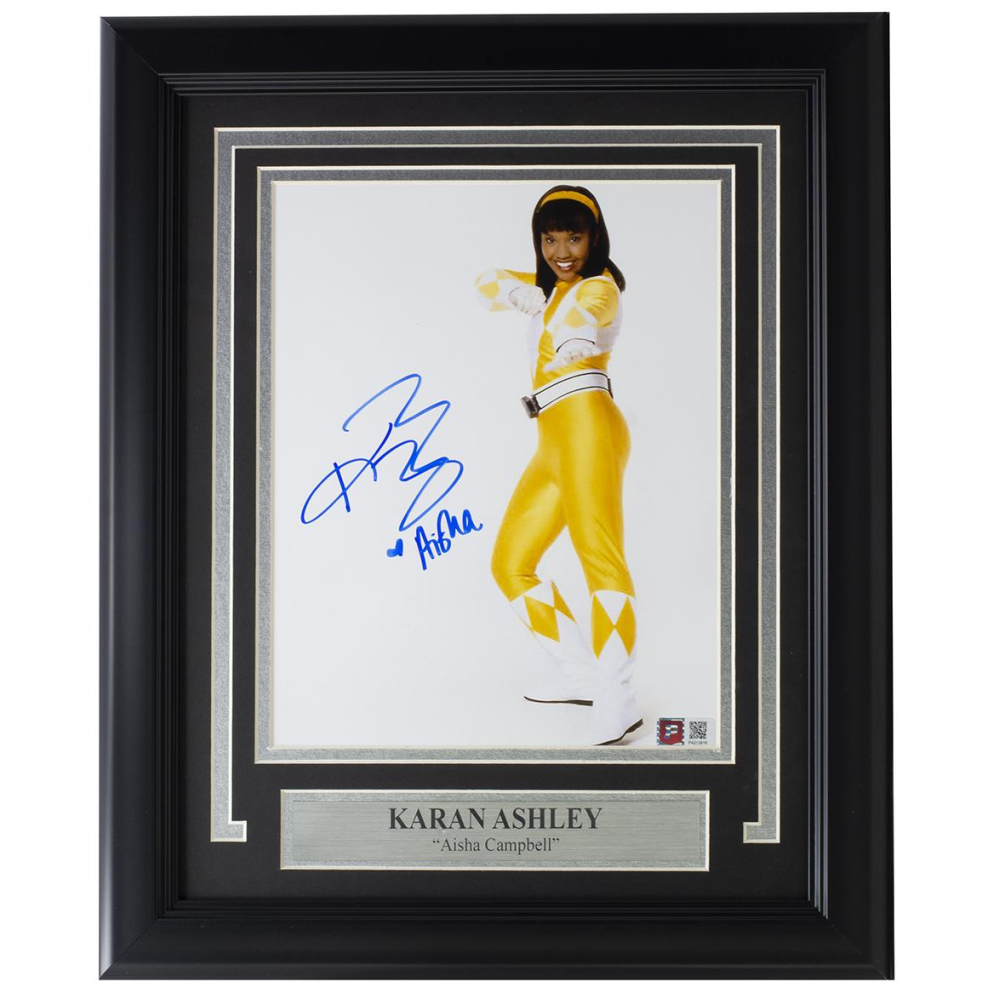 Karan Ashley Signed "Power Rangers" Custom Framed Photo Inscribed ...