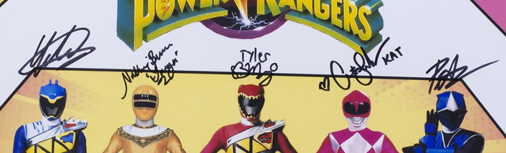 "Power Rangers" Custom Framed Photo Signed By (5) with Yoshi Sudarso ...
