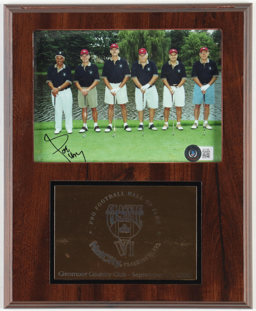 Joe Perry Signed "Pro Football Hall Of Fame" Photo Plaque (Beckett ...