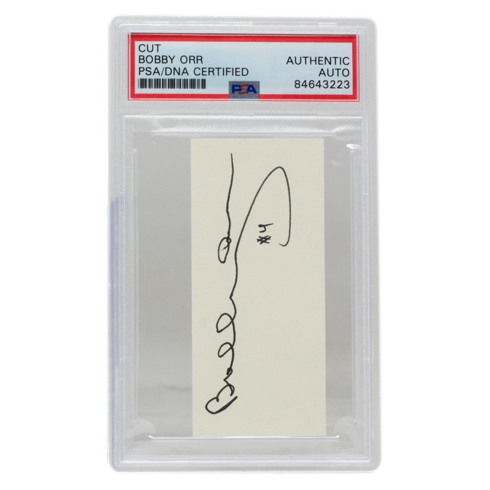 Bobby Orr Signed Cut (PSA) | Pristine Auction