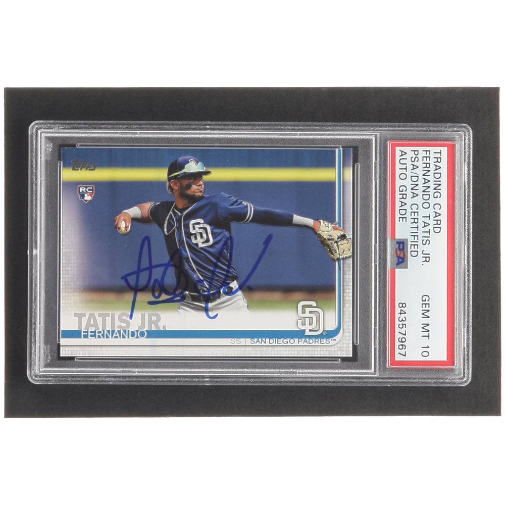 Fernando Tatis Jr. Signed 2019 Topps #410 RC (PSA | Autograph Graded ...