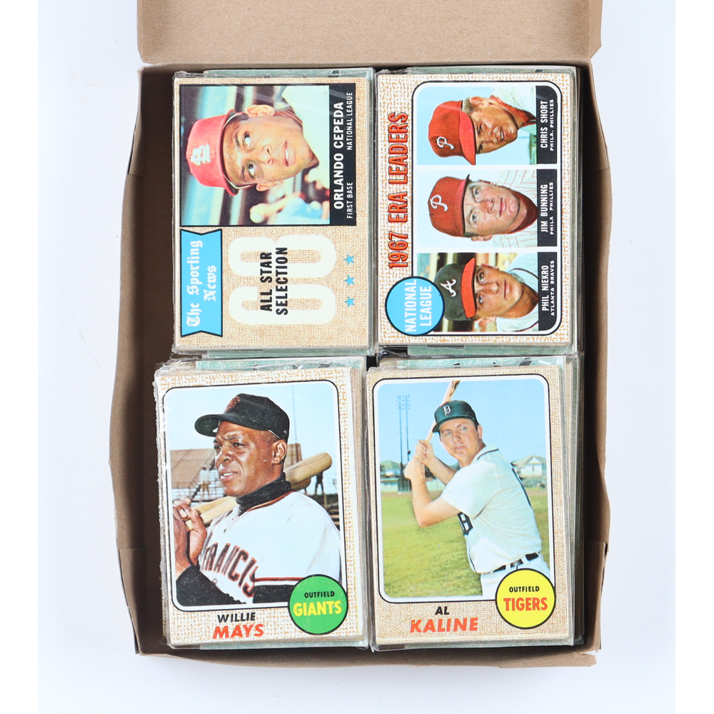 1968 Topps Baseball Cello Fun Pack Vending Box With (20) Packs