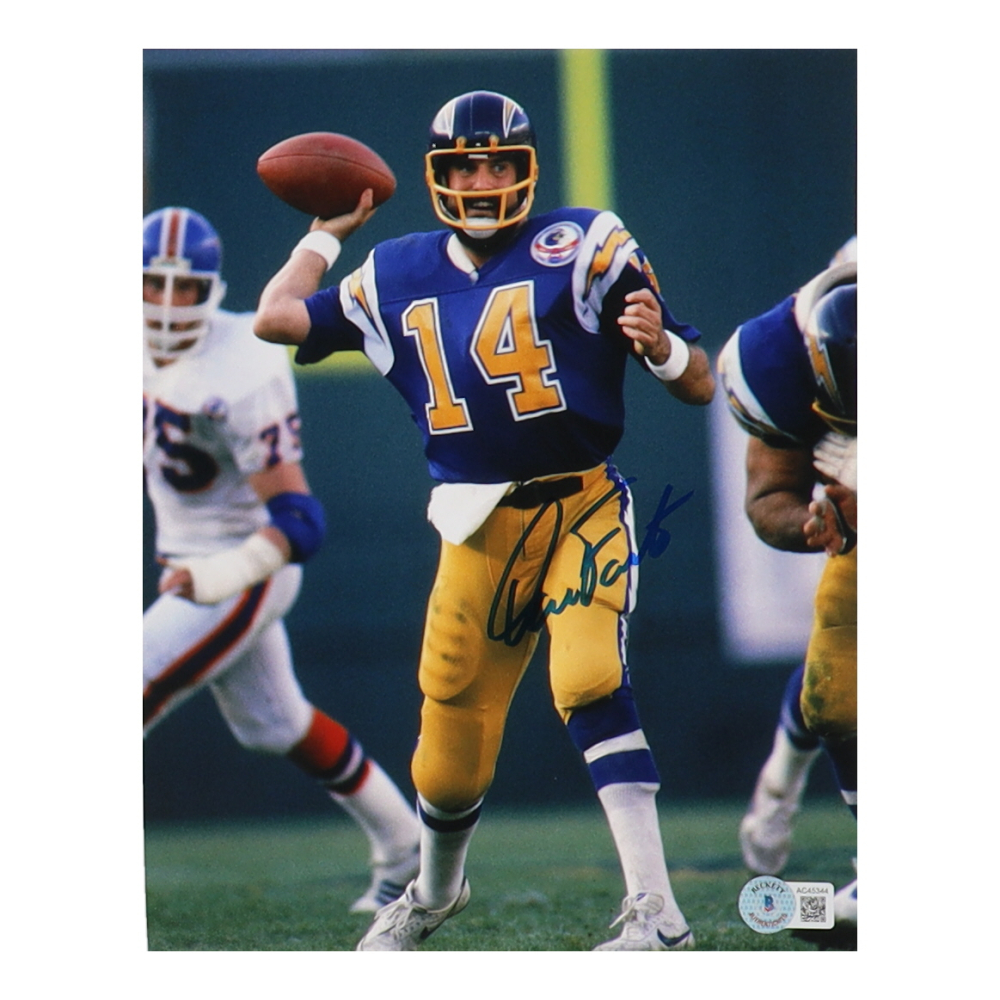 Dan Fouts Signed Chargers 8x10 Photo (Beckett) | Pristine Auction