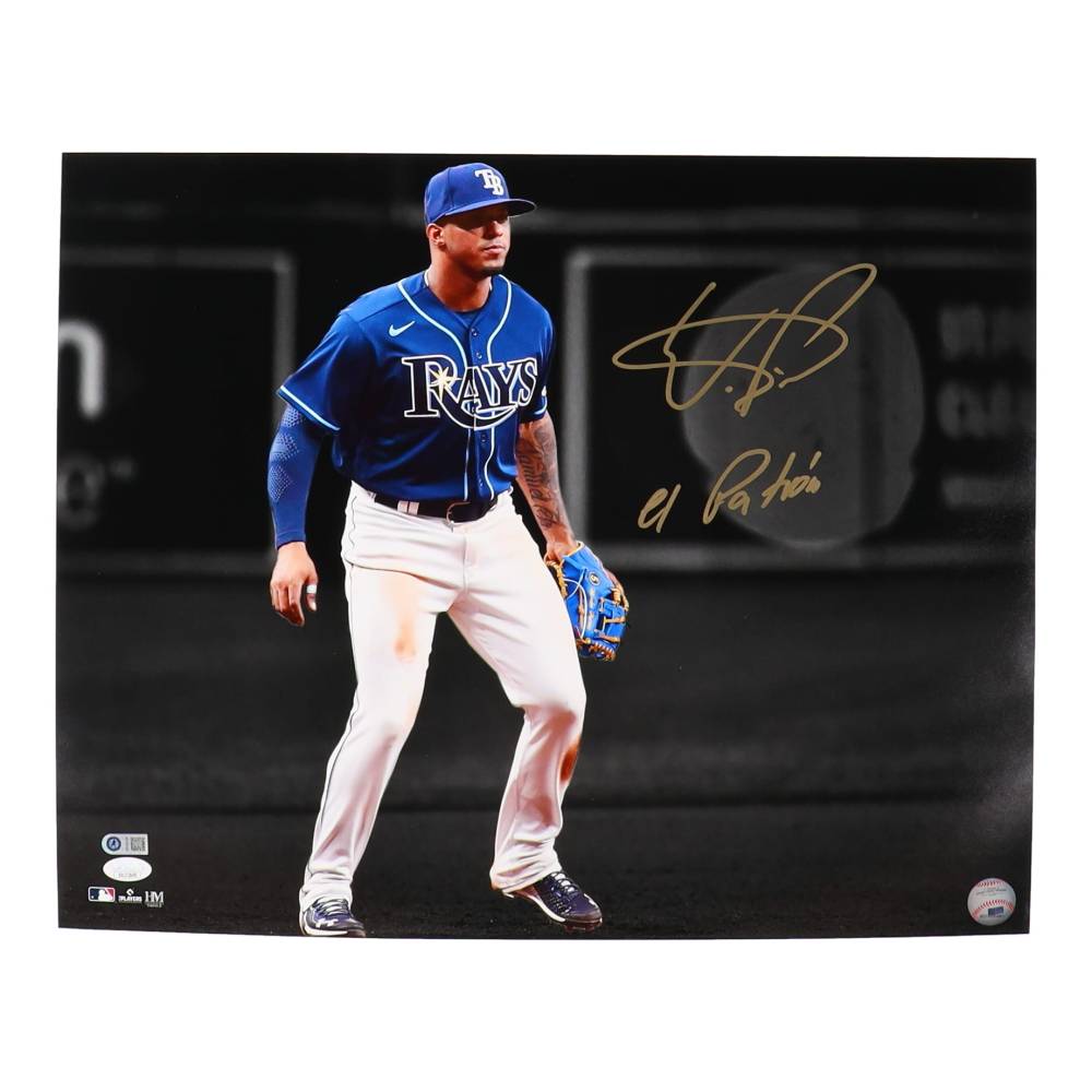 Wander Franco Signed Rays 16x20 Photo Inscirbed "El Patron" (JSA & USA ...