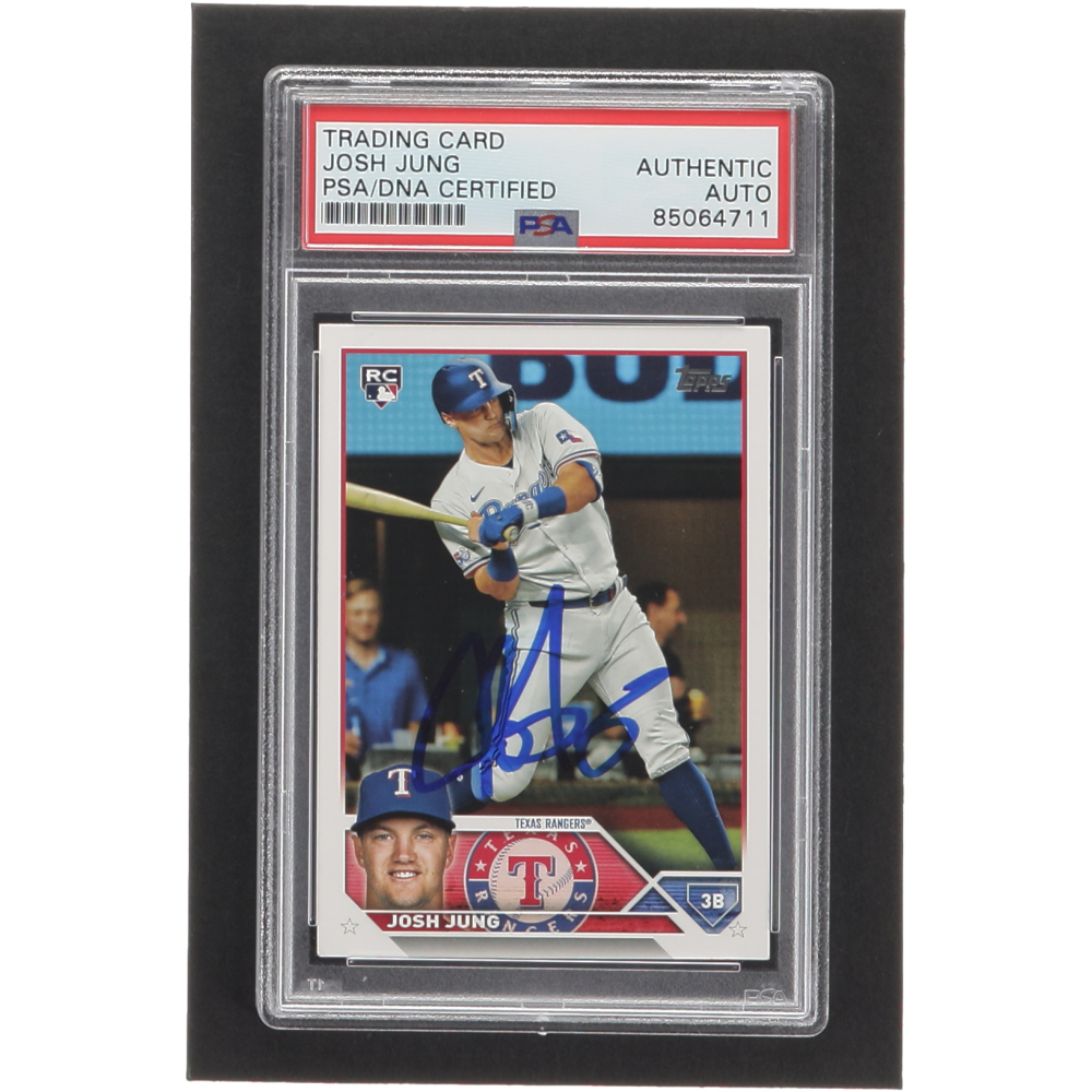 Josh Jung Signed 2023 Topps #529 RC (PSA) | Pristine Auction