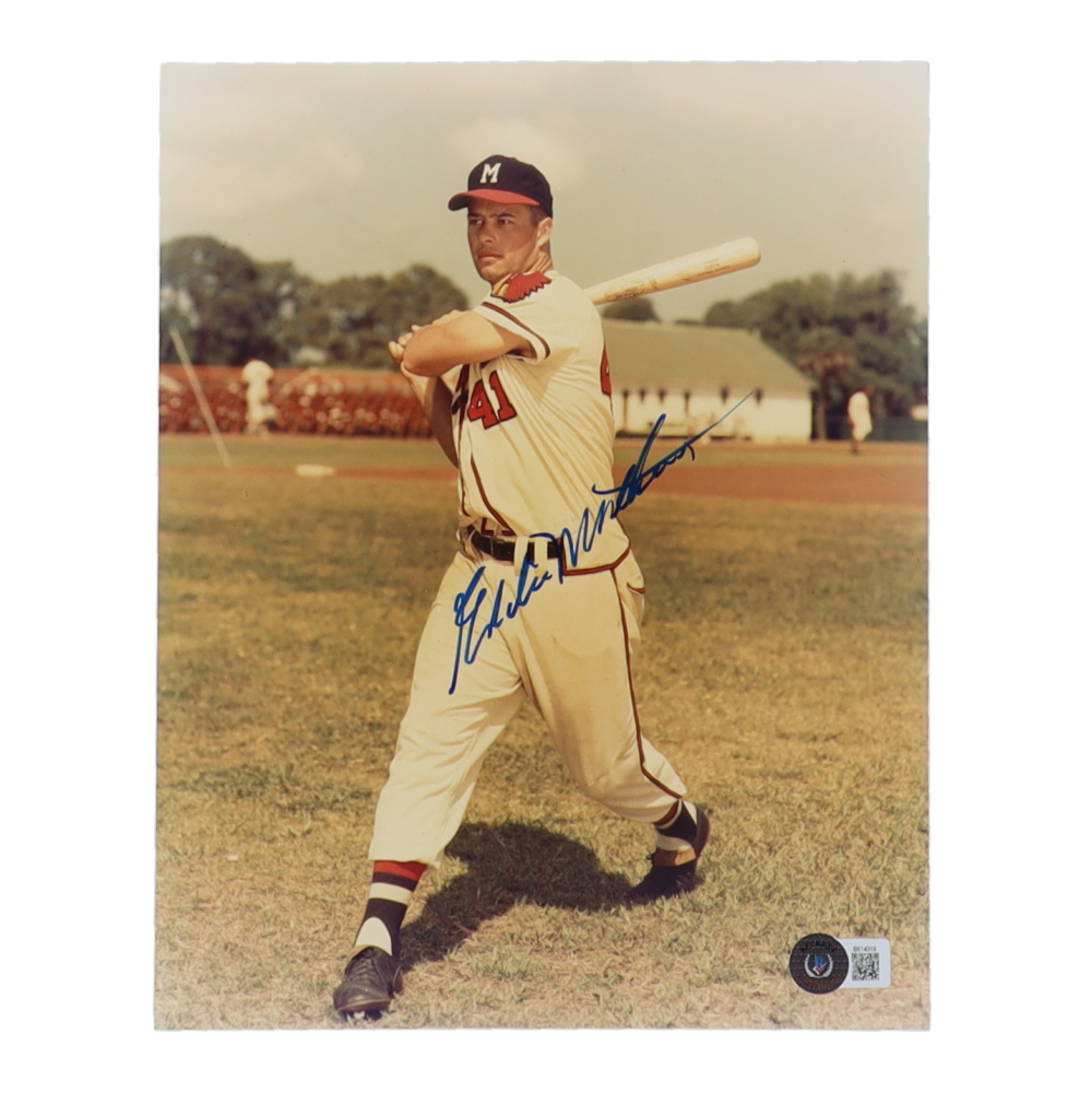 Eddie Mathews Signed Braves 8x10 Photo (Beckett) | Pristine Auction