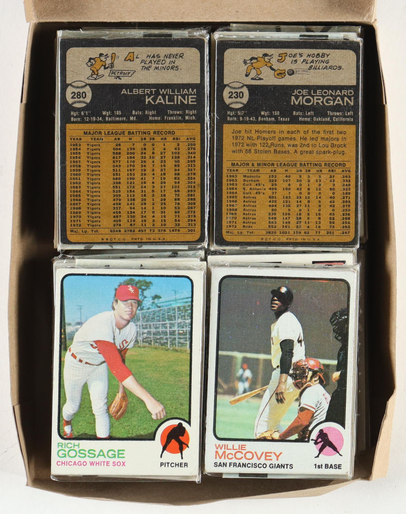 1973 Topps Baseball Cello Fun Pack Vending Box with (20) Packs ...