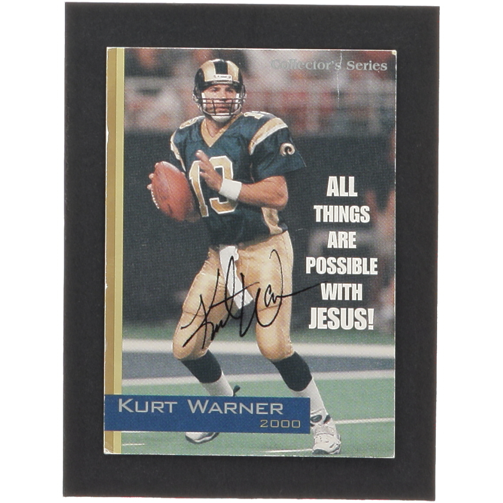 Kurt Warner Signed Custom Trading Card (Beckett) | Pristine Auction
