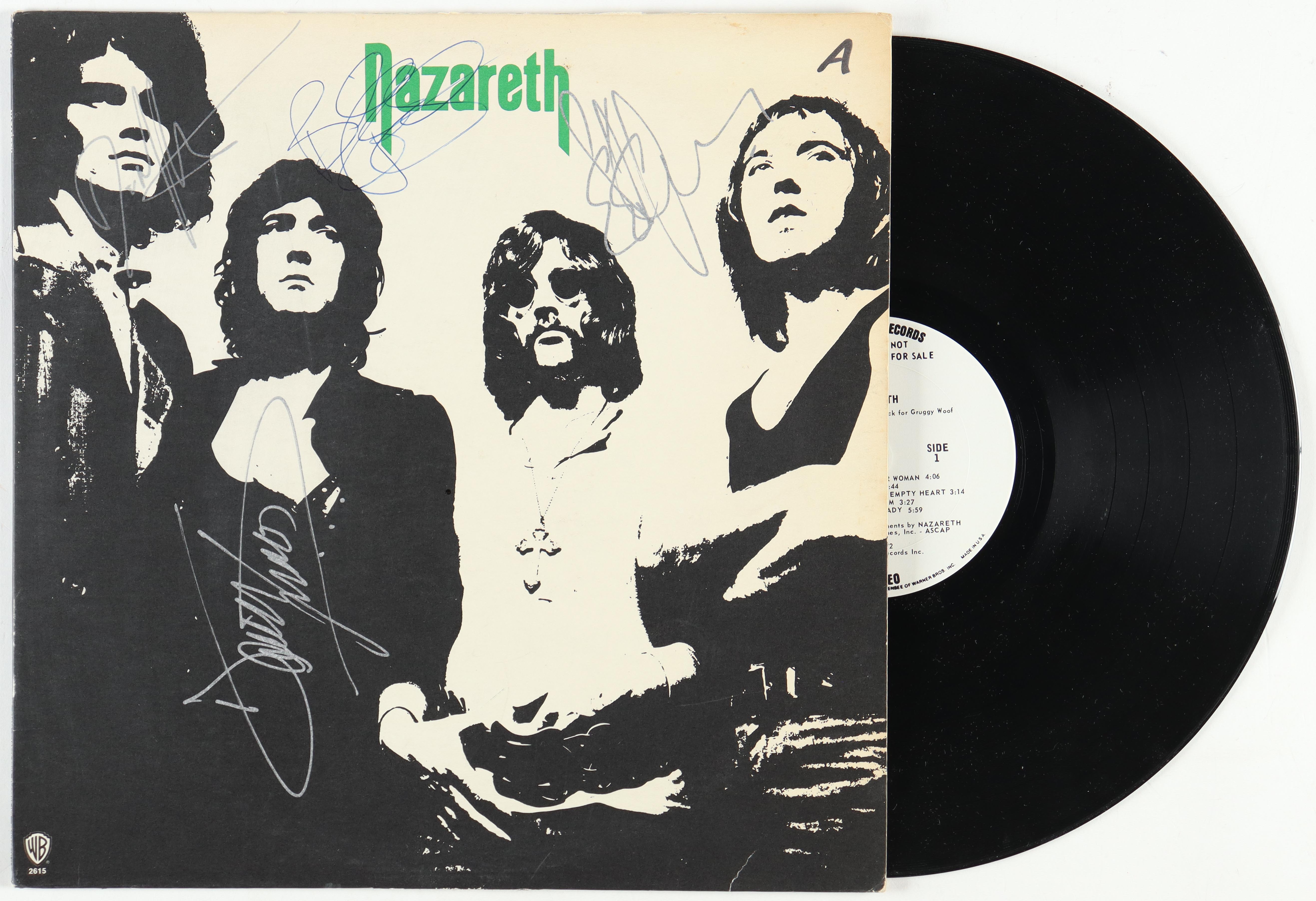Nazareth Vinyl Record Album Band -Signed by (4) with Dan McCafferty ...