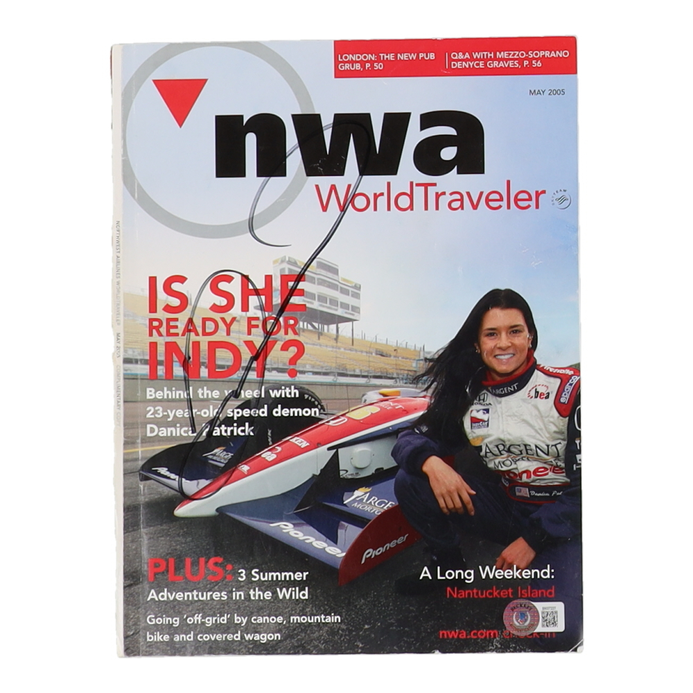 Danica Patrick Signed "NWA World Traveler" Magazine Cover (Beckett ...