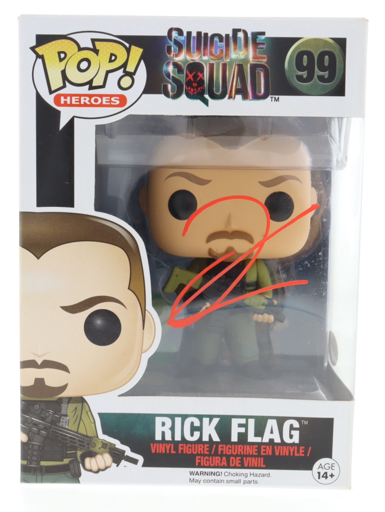 Joel Kinnaman Signed "The Suicide Squad" #99 Rick Flag Funko Pop! Vinyl ...