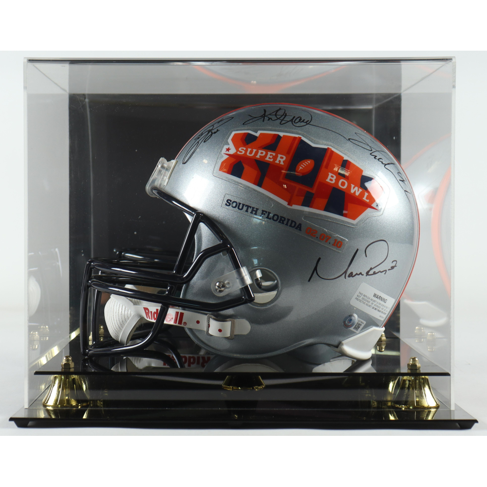 "Circa 2010 NFL Greats" Super Bowl XLIV Logo Full-Size Helmet With ...