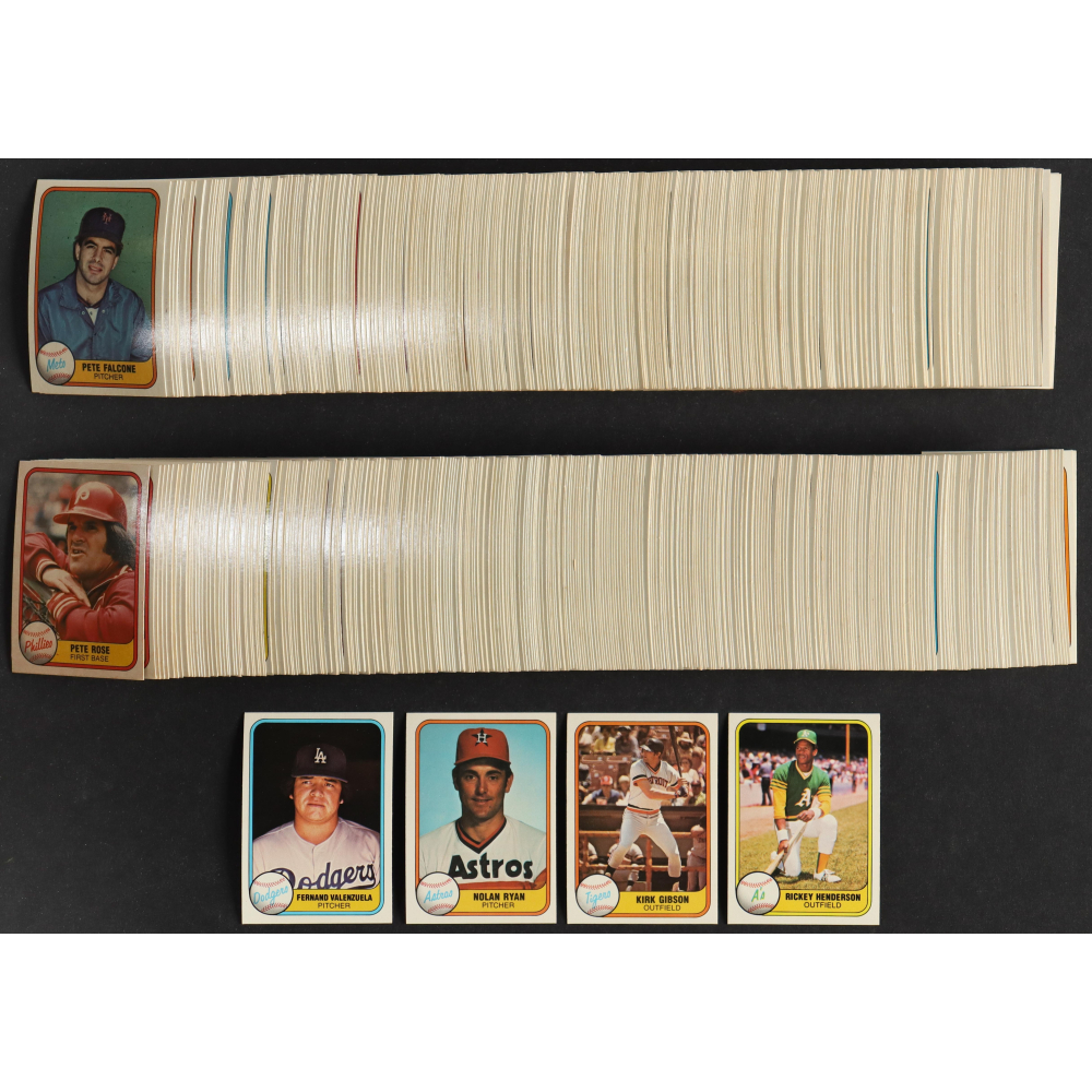 1981 Fleer Baseball Complete Set Of (660) Cards With Fernando 