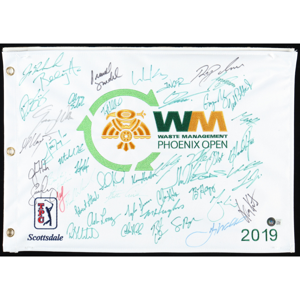 2019 Phoenix Waste Management Open Full-Size Pin Flag Signed by (46 ...