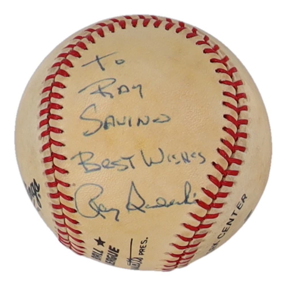 Ray Sadecki Signed ONL Baseball Inscribed "Best Wishes" (Beckett ...