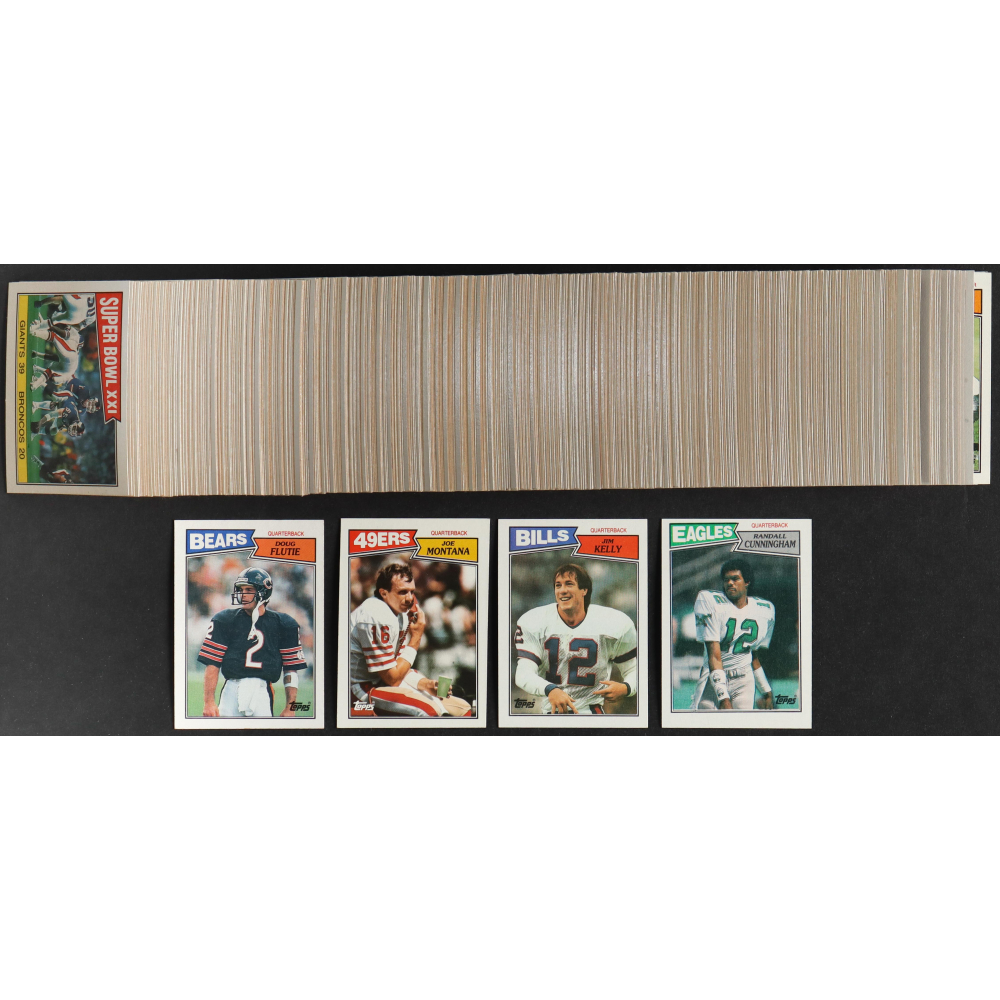 1987 Topps Complete Set of (396) Football Cards with Jim Kelly #362 RC ...