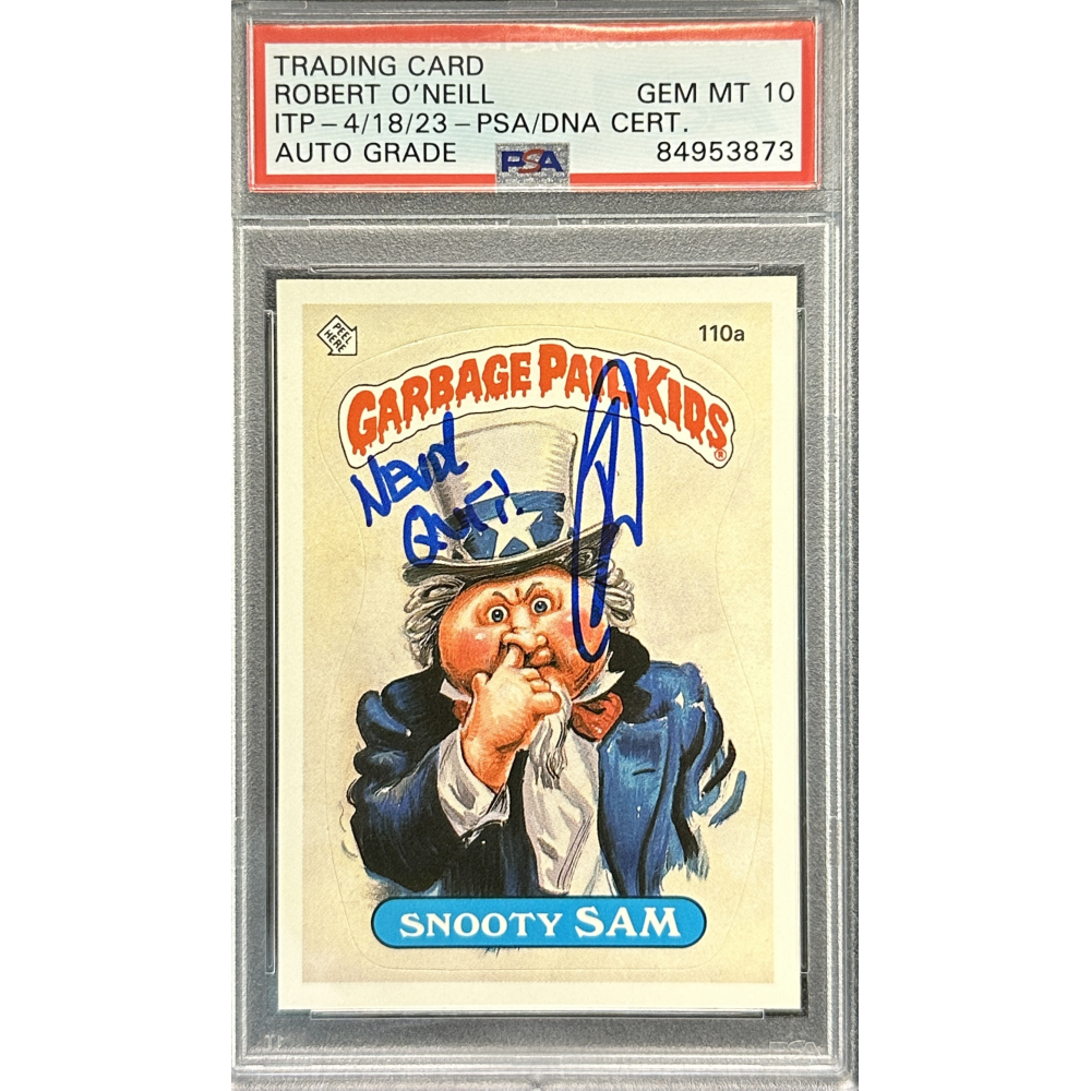 U.S. Navy SEAL Robert O'Neill Signed 1986 "Snooty Sam" Garbage Pail ...