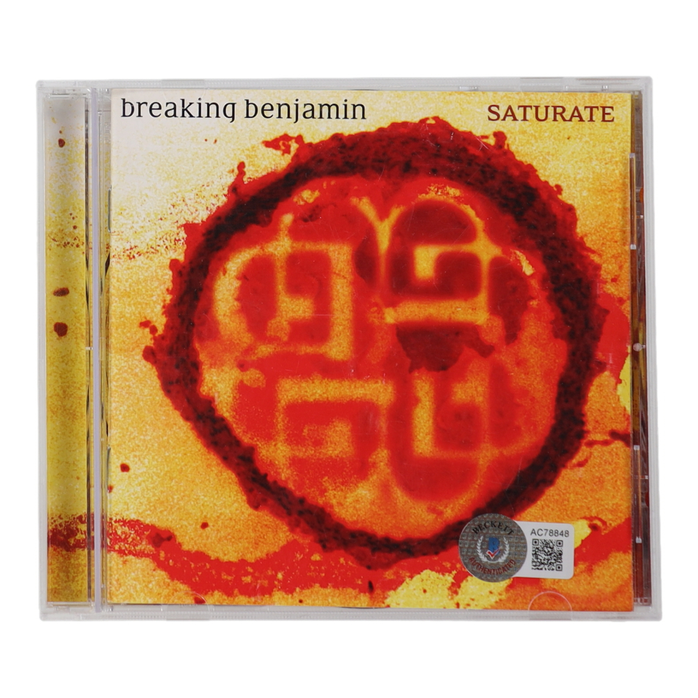 Breaking Benjamin "Saturate" CD Album Booklet Band-Signed by Benjamin ...