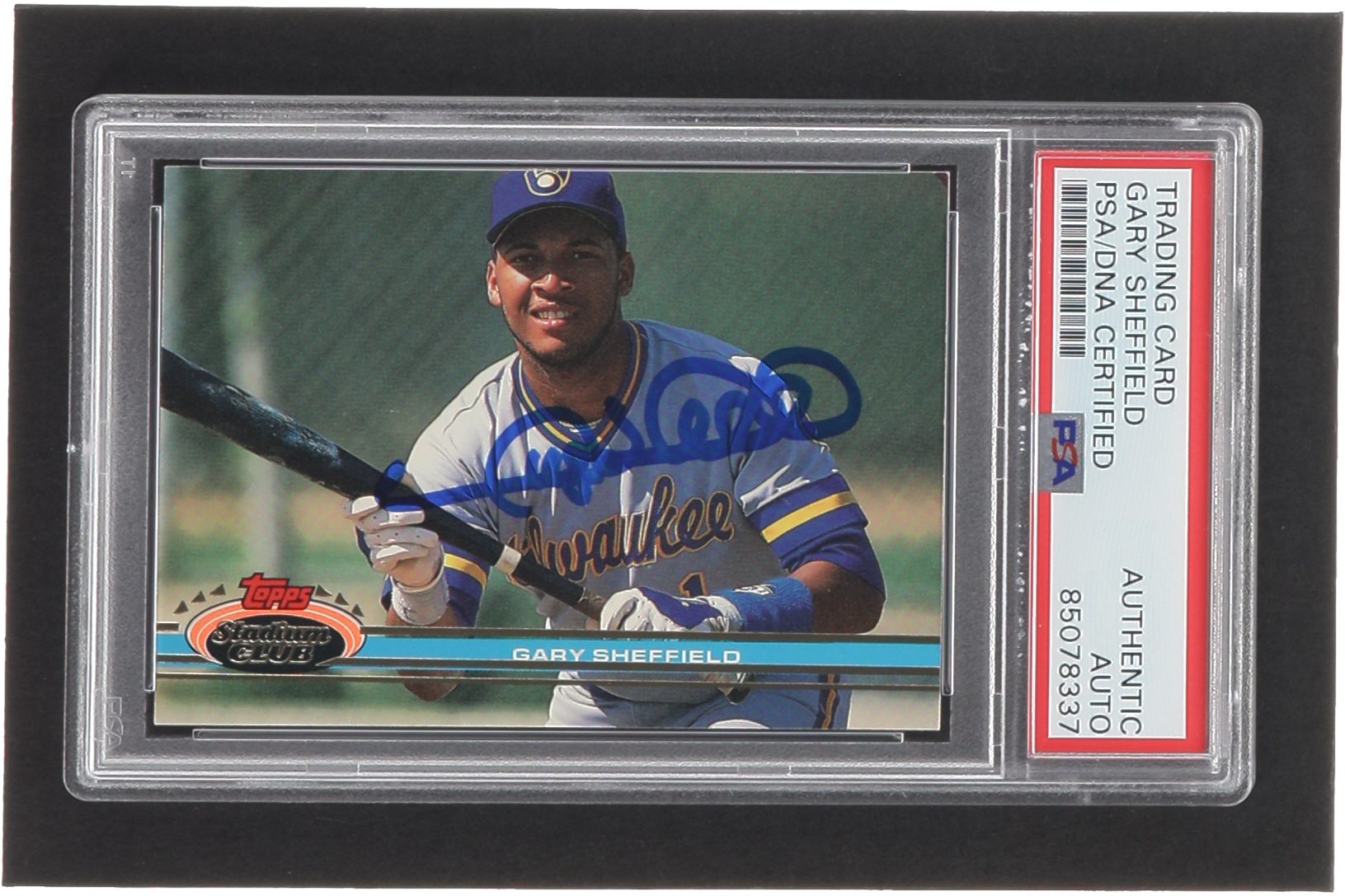 Gary Sheffield Signed 1991 Stadium Club #95 (PSA) | Pristine Auction
