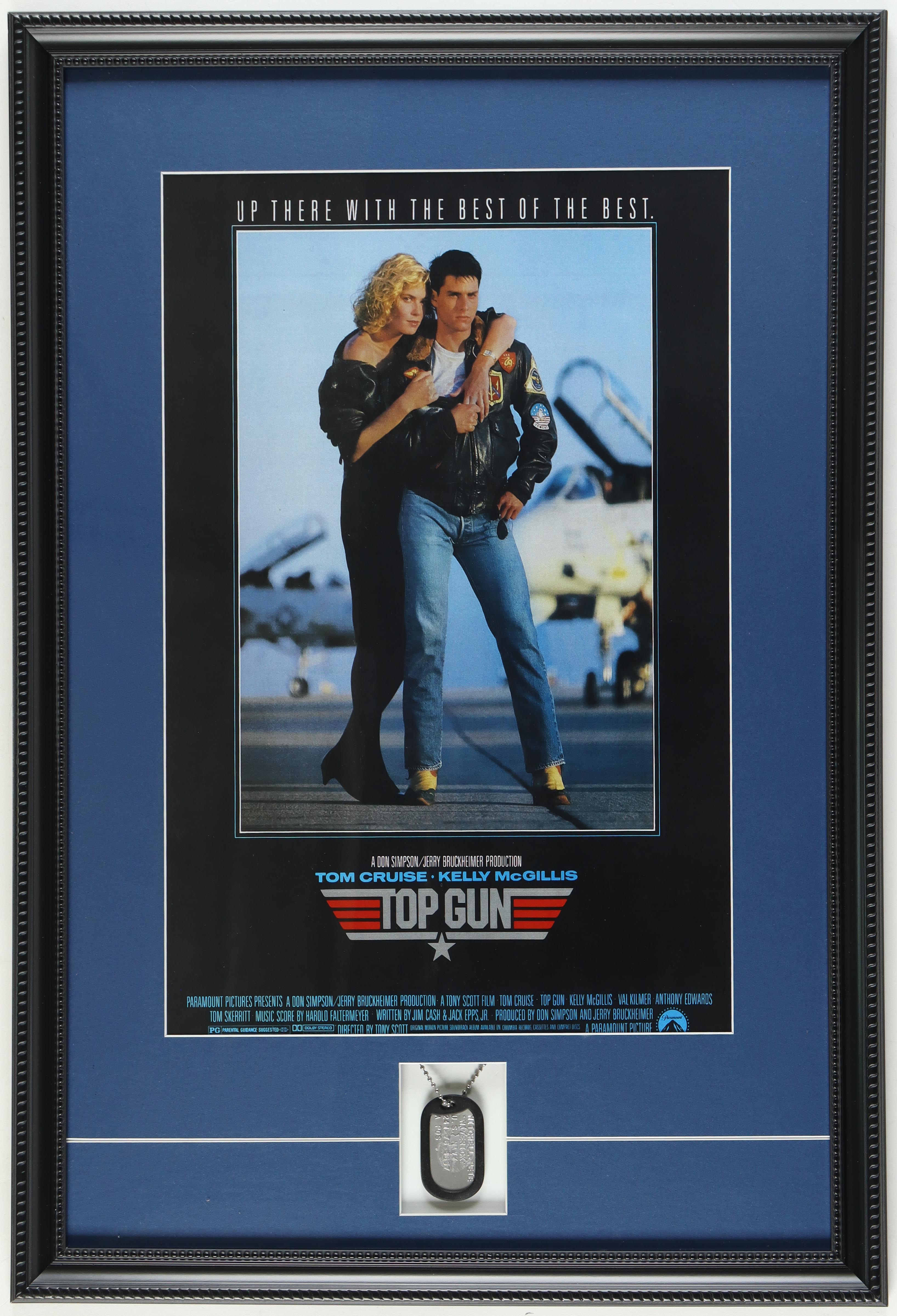 "Top Gun" Custom Framed Photo Display With Pete Maverick Replica Dog ...