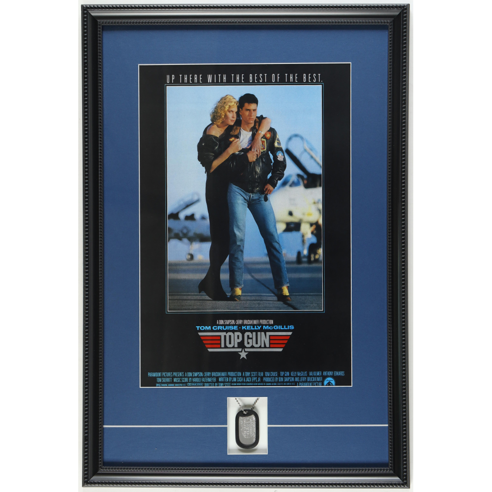 "Top Gun" Custom Framed Photo Display With Pete Maverick Replica Dog ...