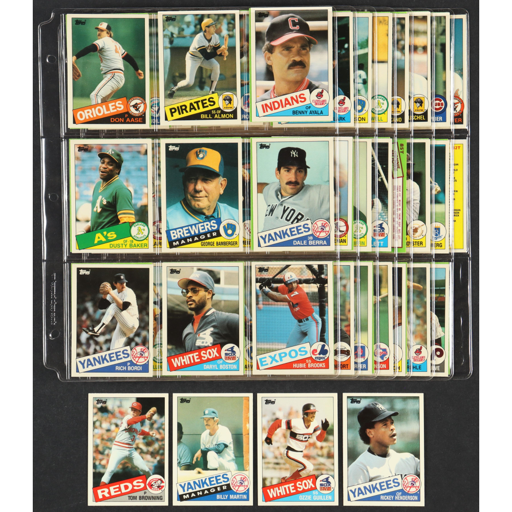 1985 Topps Traded Baseball Complete Set of (132) Cards with Tom ...