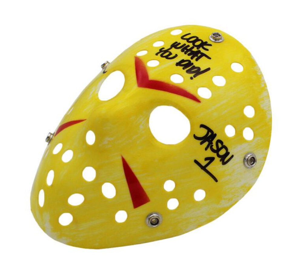 Ari Lehman Signed "Friday the 13th" Mask Inscribed "Jason 1" & "Look ...