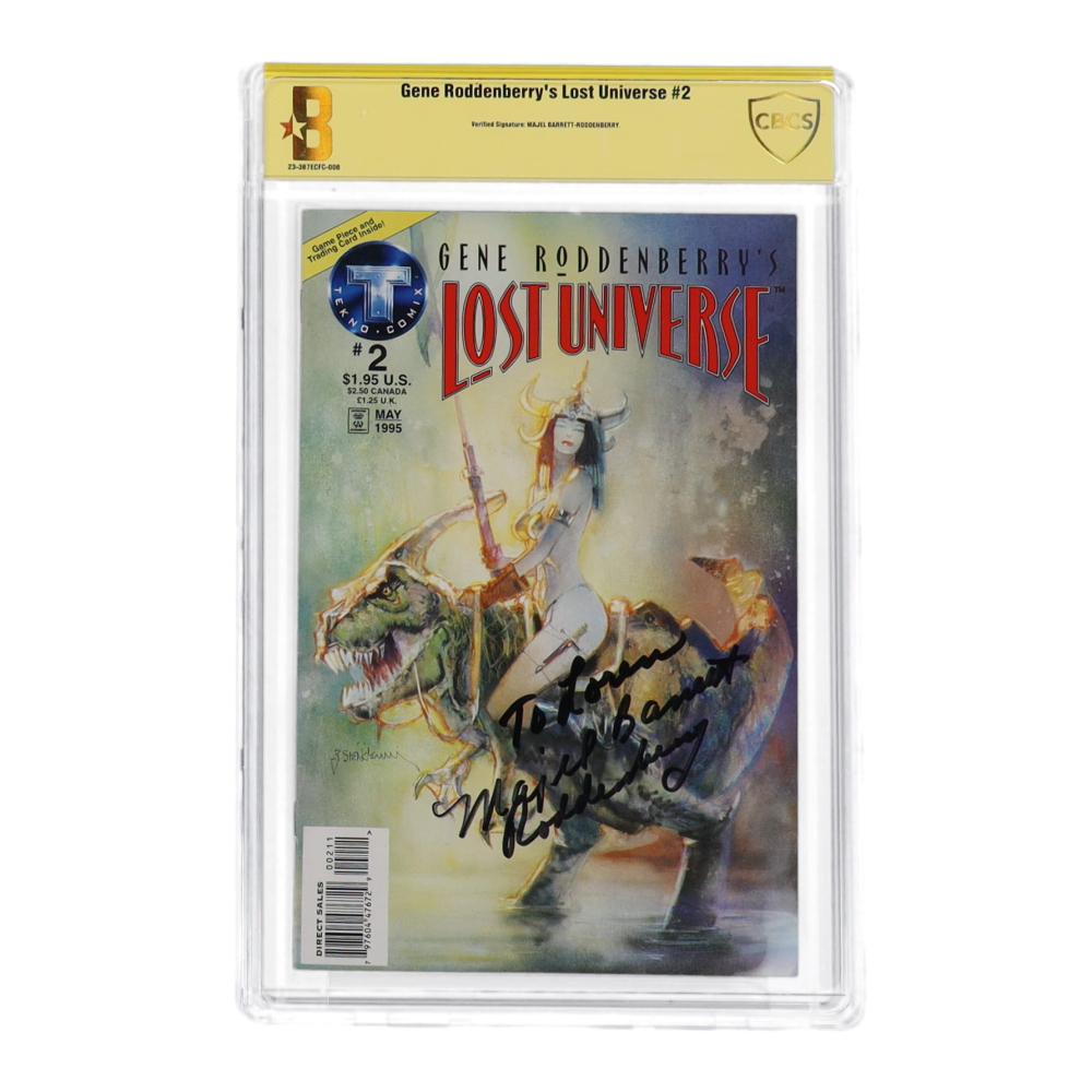 Majel Barrett-Roddenberry Signed 1995 "Gene Roddenberry's Lost Universe ...