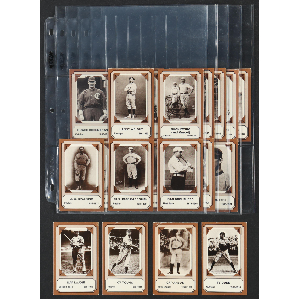 1975 Fleer Pioneers Baseball Complete Set of (28) Cards with Ty Cobb ...