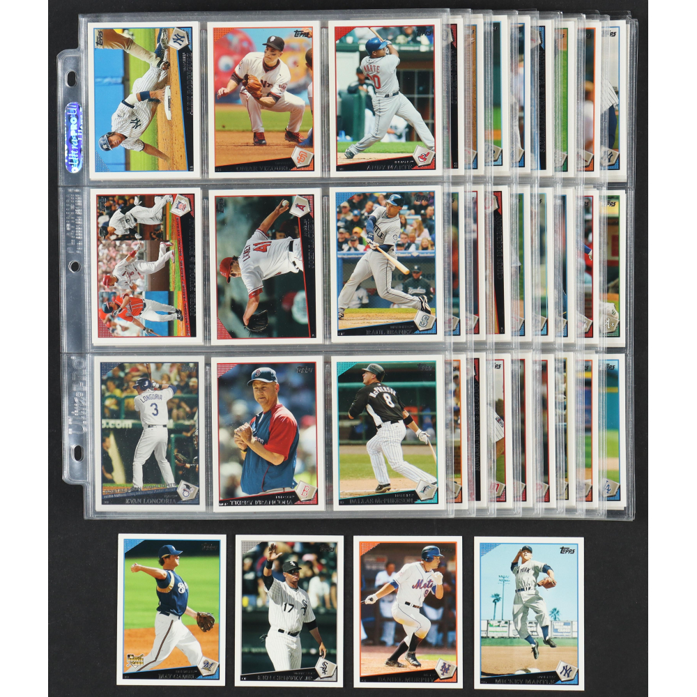 2009 Topps Baseball Complete Set of (696) Cards with Mat Gamel #71 RC ...