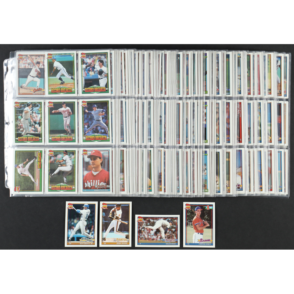1991 Topps Baseball Complete Set of (821) Cards with Ken Griffey Jr ...