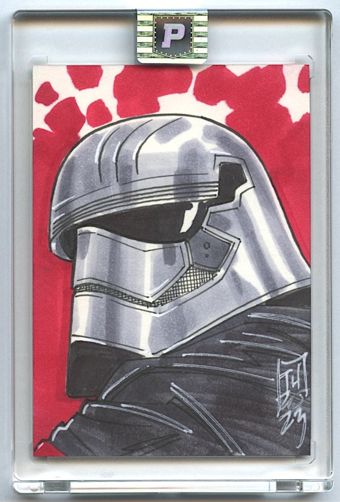 Captain Phasma | Star Wars | Original Art Sketch Card by Tom Hodges (1/ ...