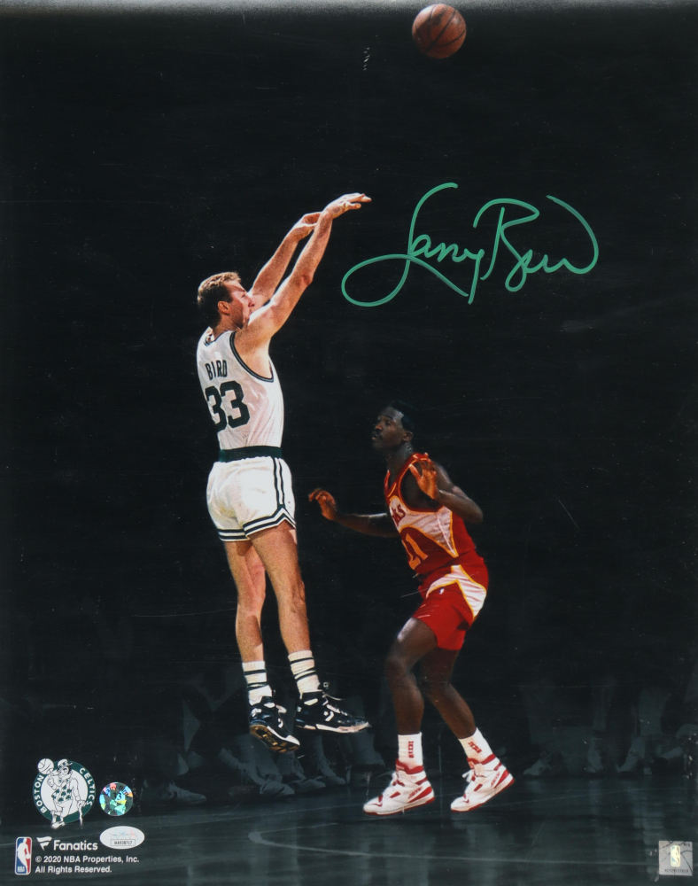 Larry Bird Signed Celtics 16x20 Photo (JSA & Bird) | Pristine Auction