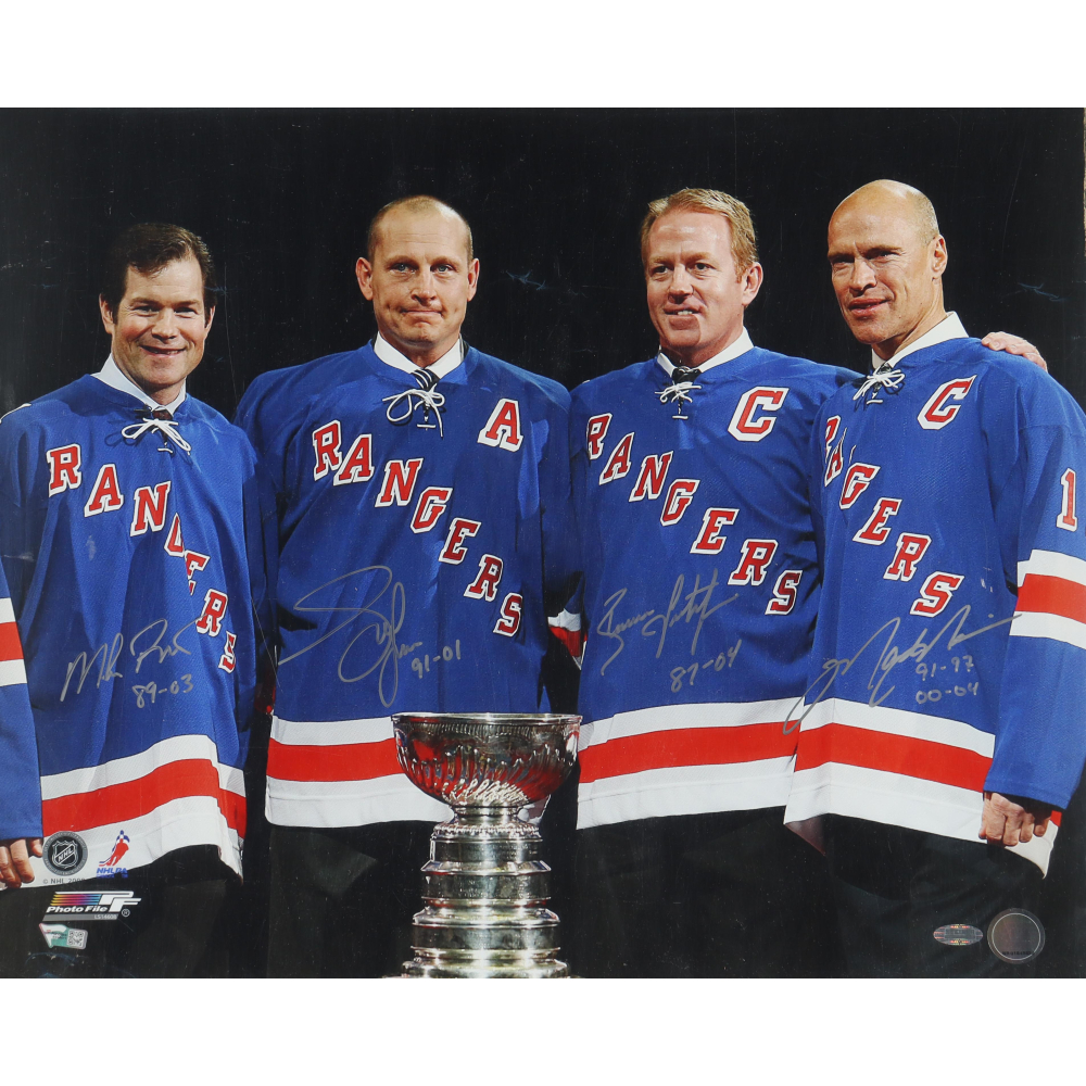 Rangers Captains 16x20 Photo Signed & Inscribed by (4) with Mark ...