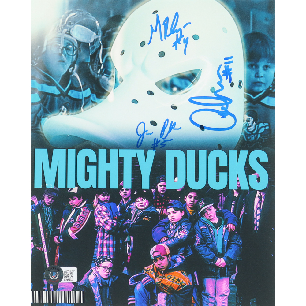 Aaron Schwartz, Jane Plank, & Matt Doherty Signed "The Mighty Ducks ...