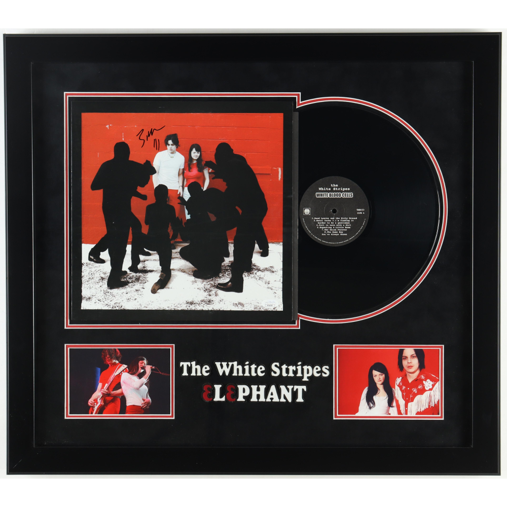 Jack White Signed "White Blood Cells" Custom Framed Record Album Sleeve ...