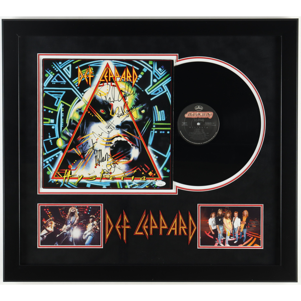 Def Leppard "Hysteria" Custom Framed Record Album Sleeve Display With ...