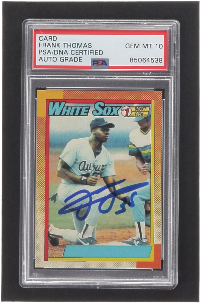 Frank Thomas Signed Custom Trading Card (PSA | Autograph Graded PSA 10 ...